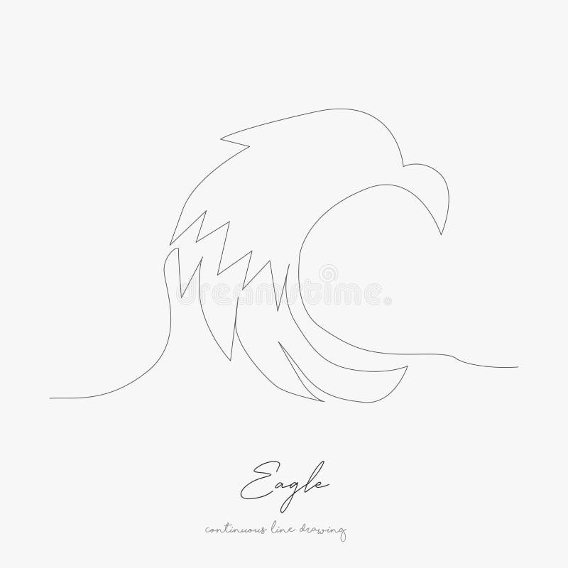 Continuous Line Drawing. Eagle. Simple Vector Illustration. Eagle ...