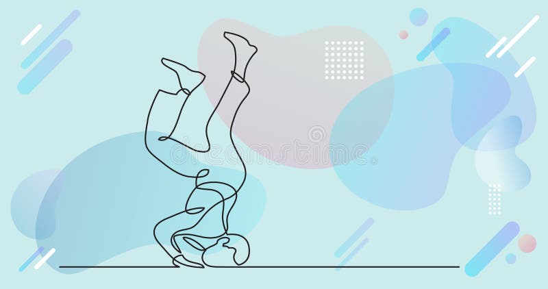 Continuous Line Falling Stock Illustrations – 202 Continuous Line ...