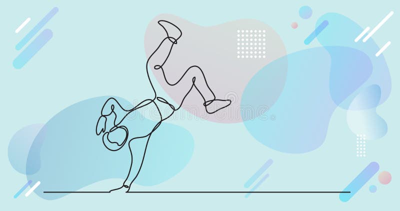 Continuous Line Falling Stock Illustrations – 202 Continuous Line ...