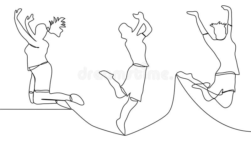 Continuous Line Happy Team Stock Illustrations – 1,146 Continuous Line ...