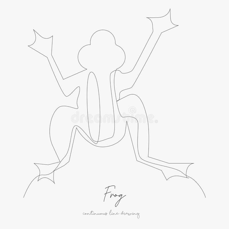 Drawing of a frog stock vector. Illustration of fauna - 23205689