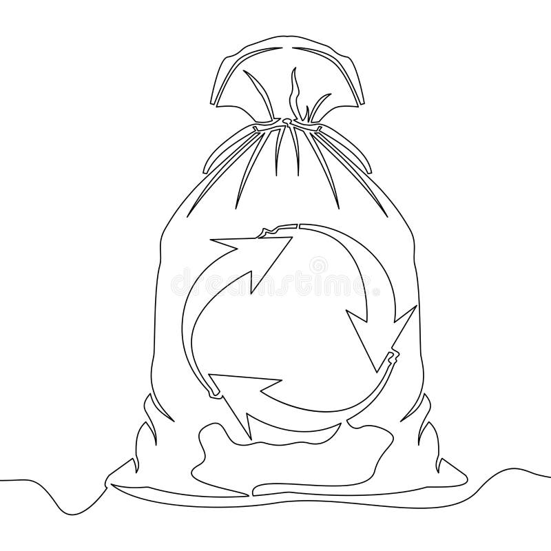 Continuous Line Drawing Garbage Stock Illustrations – 150 Continuous ...