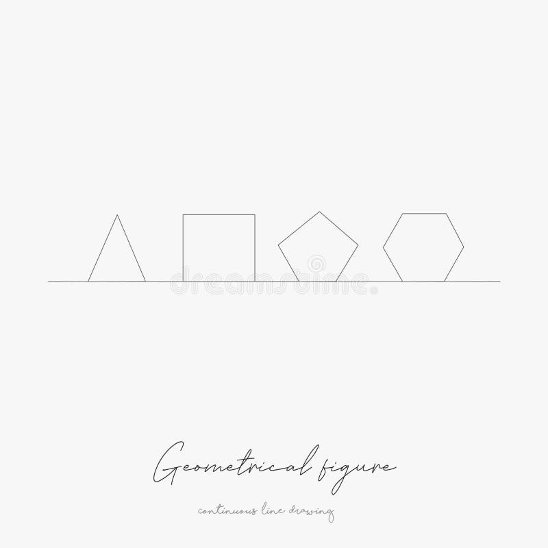 Continuous Line Drawing. Geometrical Figure. Simple Vector Illustration ...