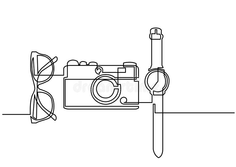 Continuous Line Drawing Watch Stock Illustrations – 340 Continuous Line ...