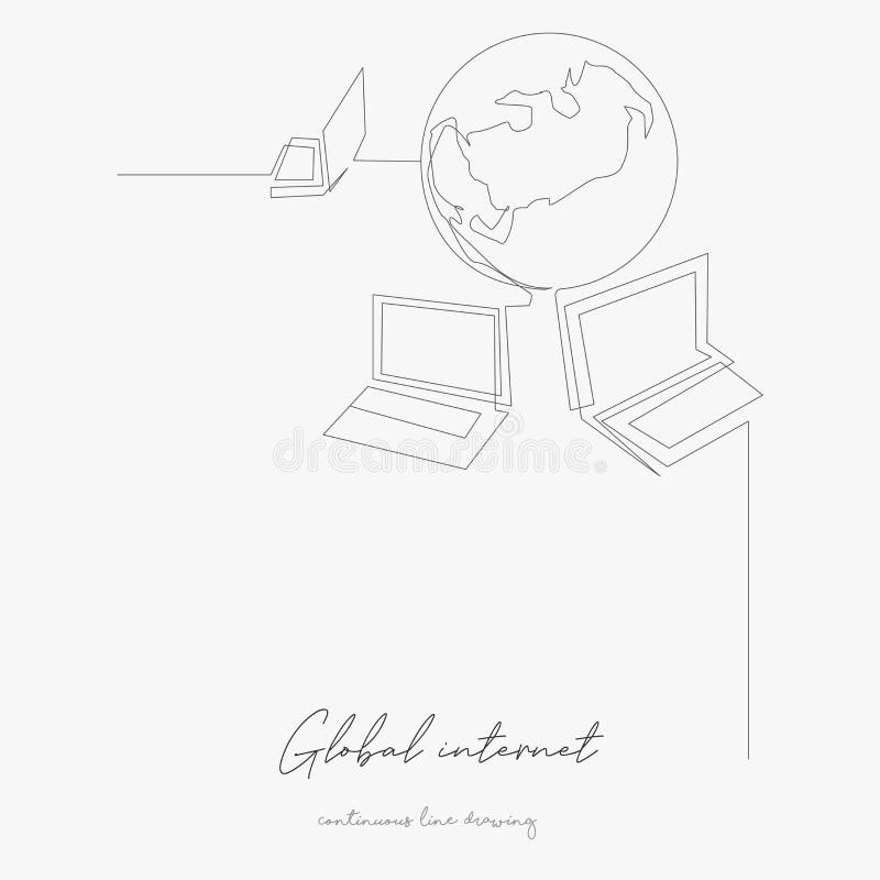 Global Connection By Internet Stock Vector - Illustration of download ...