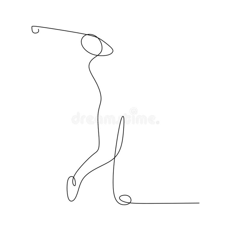 Golf Line Drawing Stock Illustrations – 1,381 Golf Line Drawing Stock ...