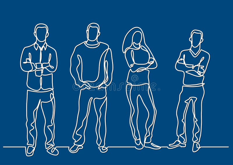 Line Happy Positive Business People Stock Illustrations – 2,064 Line ...