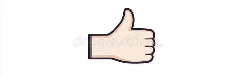 This is a Continuous Line Drawing of a Hand with a Thumb Up Stock ...