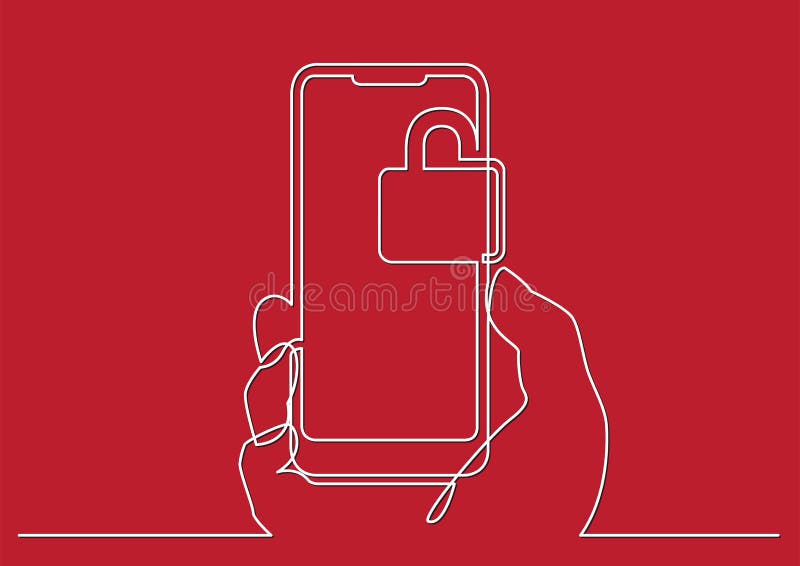 Continuous Line Drawing Security Stock Illustrations – 835 Continuous ...