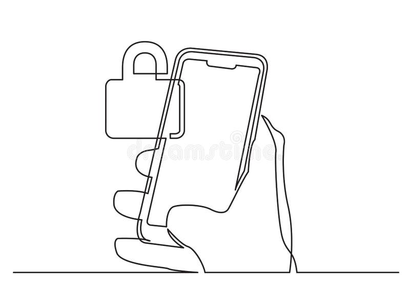 Continuous Line Drawing Security Stock Illustrations – 835 Continuous ...