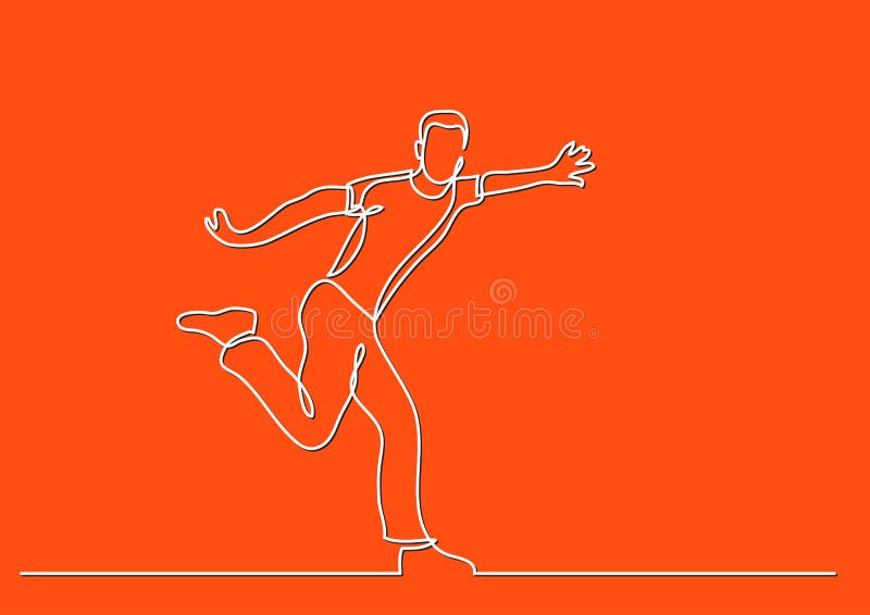 Happy Young Man Showing Thumb Up - Continuous Line Drawing Stock Vector ...