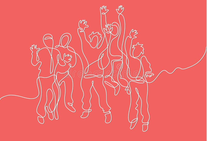 Line Drawing Happy Team Stock Illustrations – 2,397 Line Drawing Happy ...