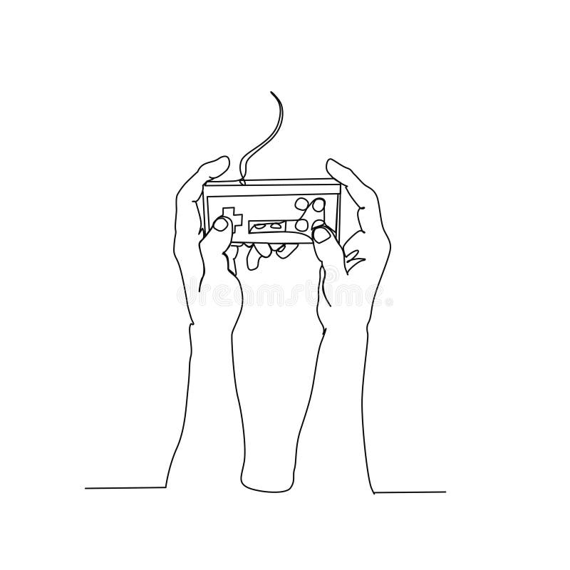 Controller Remote Line Art Vector Illustration Clip Art Stock ...