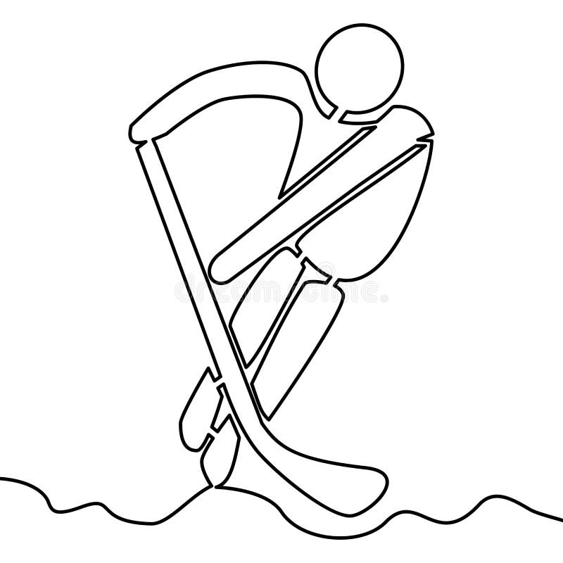 Ice Skating One Line Drawing Stock Illustrations – 88 Ice Skating One ...