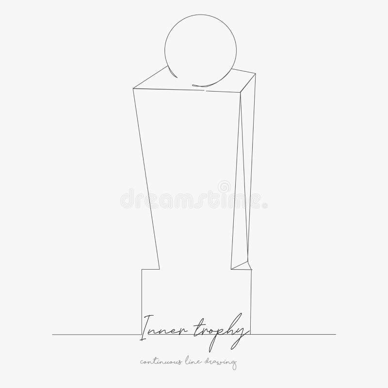 Trophy, Simple Vector Doodle Hand Draw Sketch, Isolated on White Stock ...