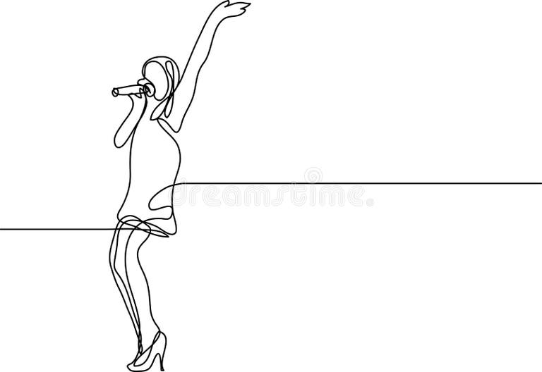 Continuous line drawing of stock vector. Illustration of minimalistic ...