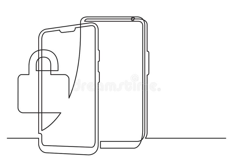 Cyber Security Line Drawing Stock Illustrations – 1,932 Cyber Security ...