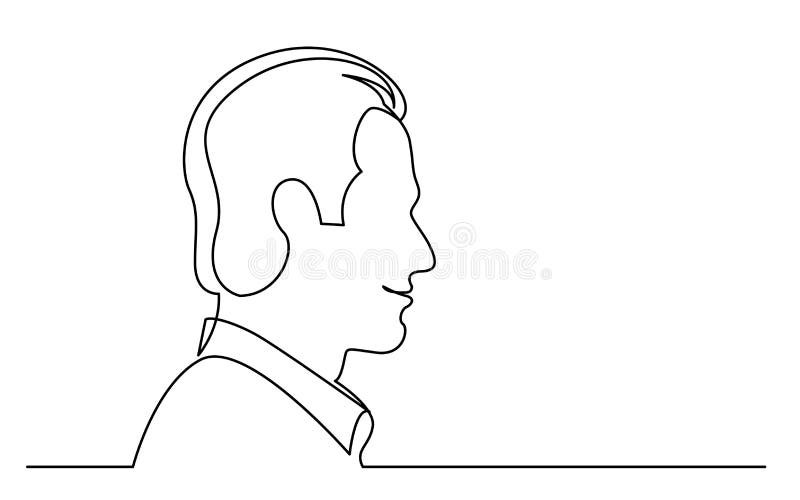 Portrait of a Grinning Cartoon Man Stock Vector - Illustration of simle ...
