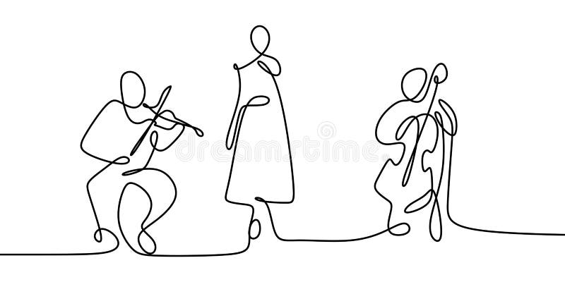 Music Line Drawing Stock Illustrations – 20,311 Music Line Drawing ...