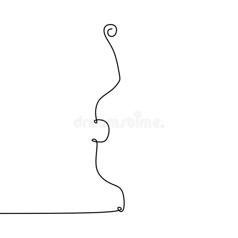 Violin One Continuous Line Drawing Music Instrument Stock Vector ...