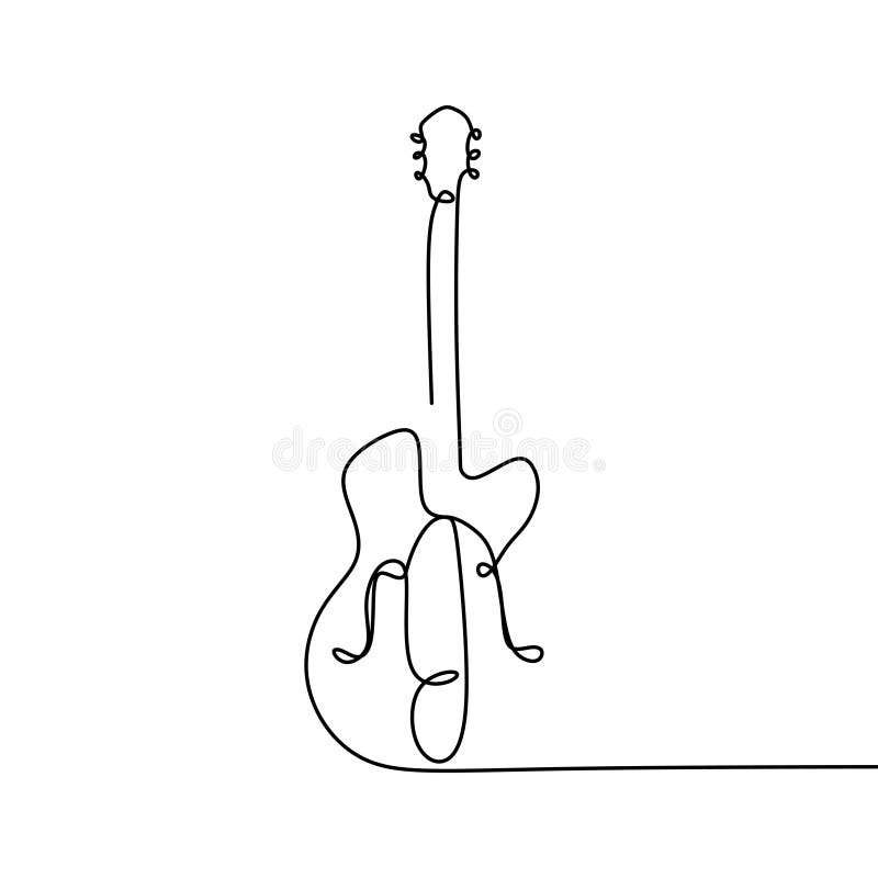 Continuous Line Drawing of a Jazz Instrument Stock Vector ...