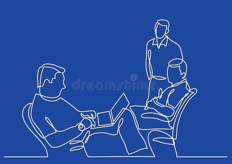 Continuous Drawing Job Interview Stock Illustrations – 124 Continuous ...