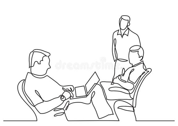 Continuous Drawing Job Interview Stock Illustrations – 128 Continuous ...