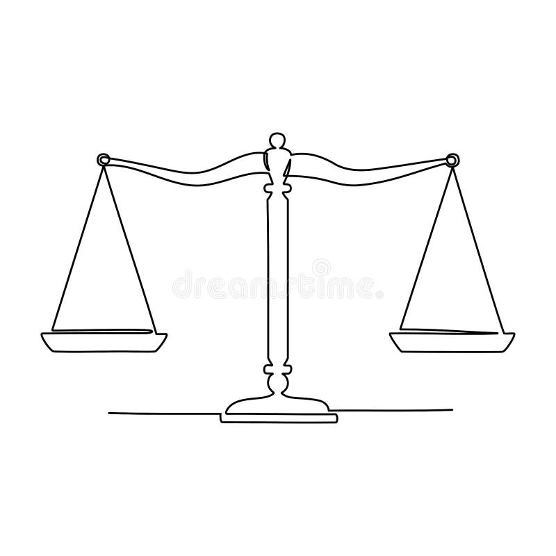 Justice Continuous Drawing Stock Illustrations – 141 Justice Continuous ...