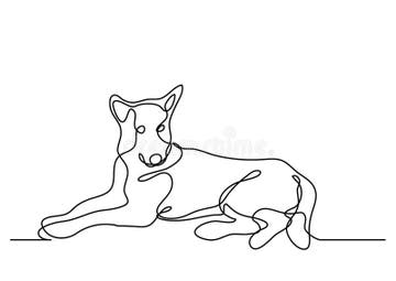 Continuous Line Drawing Dog Stock Illustrations – 2,429 Continuous Line ...