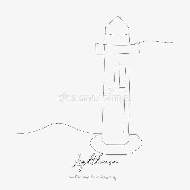 Lighthouse Continuous Line Drawing Stock Illustrations – 131 Lighthouse ...