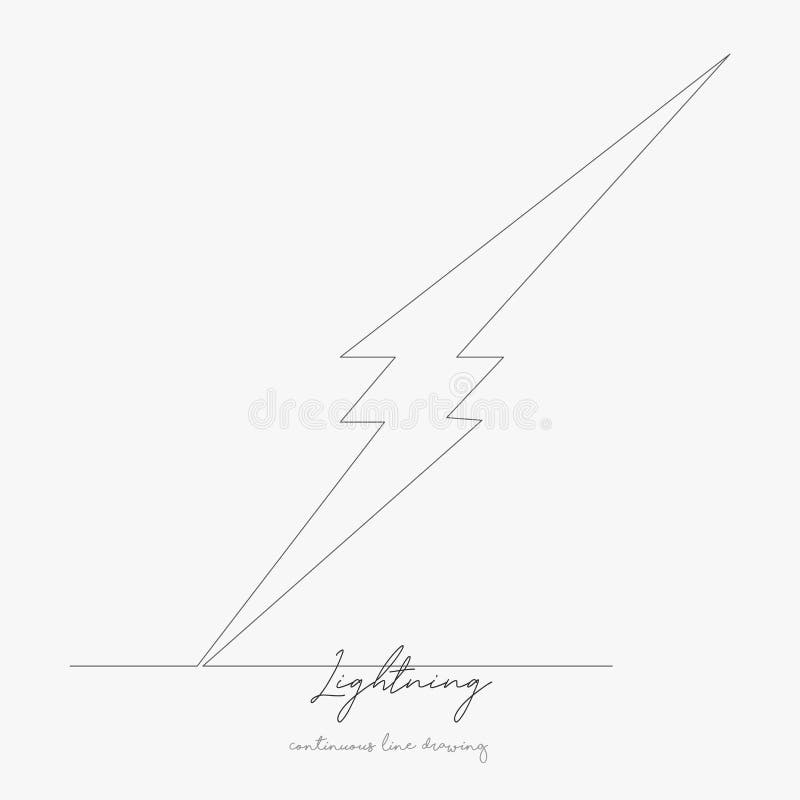 Lightning sketch stock illustration. Illustration of illustration ...