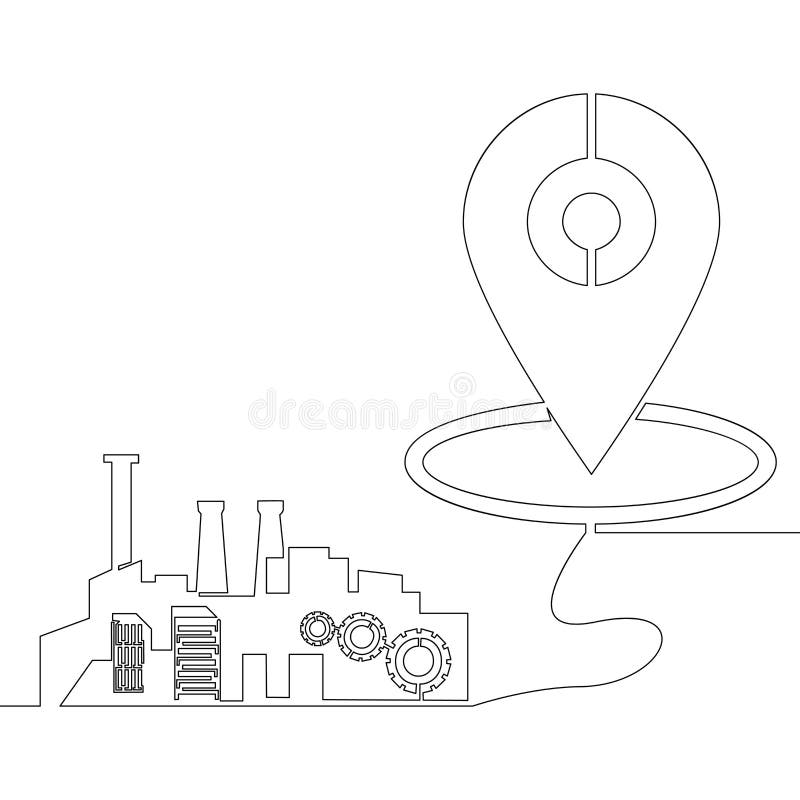Factory One Line Stock Illustrations – 1,152 Factory One Line Stock ...