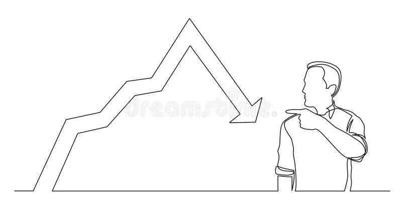 Continuous Line Drawing Fear Failure Stock Illustrations – 47 ...