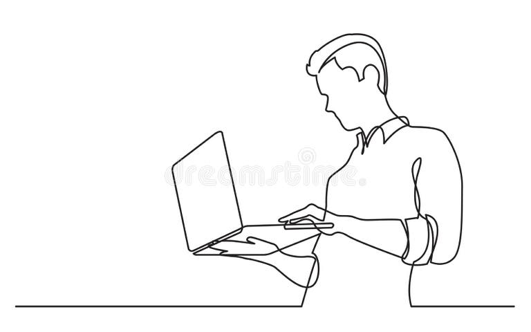 Continuous Line Drawing People Watching Stock Illustrations – 199 ...