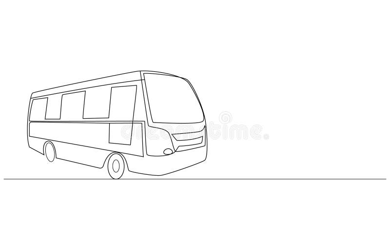 Line Drawing Minibus Stock Illustrations – 308 Line Drawing Minibus ...