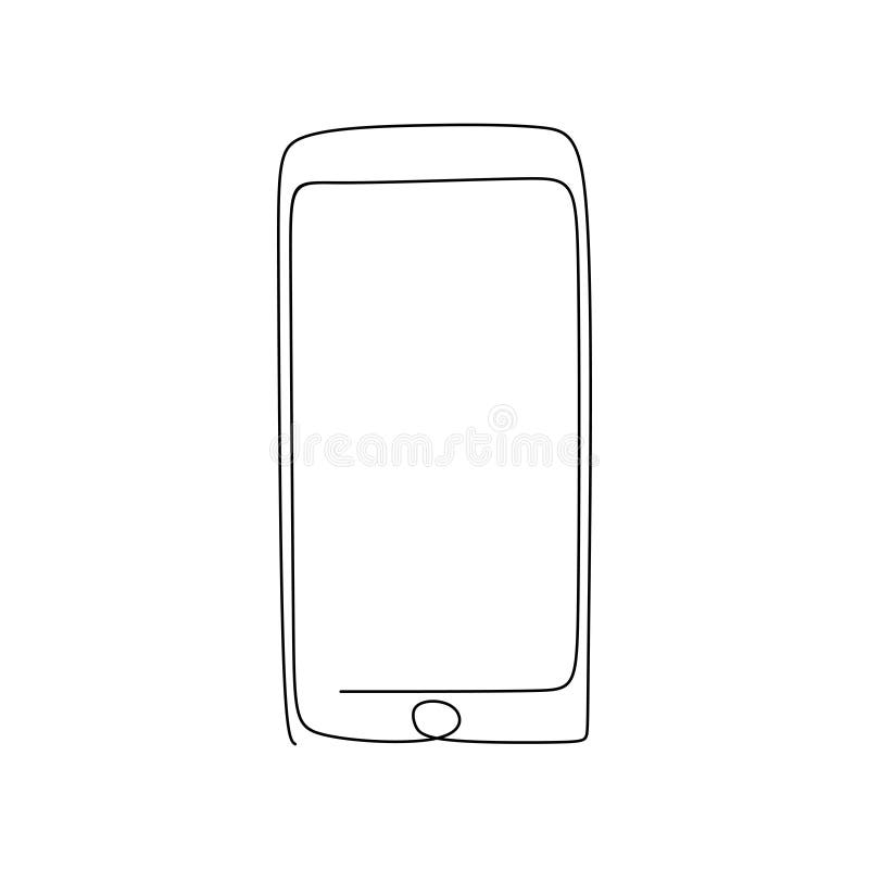 Electronic Communication Technology Drawing Illustration. Stock ...