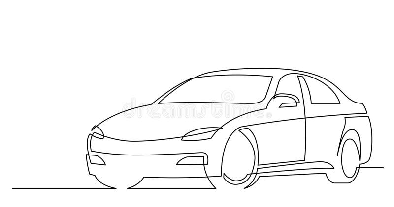 How To Draw A Simple Car Side View