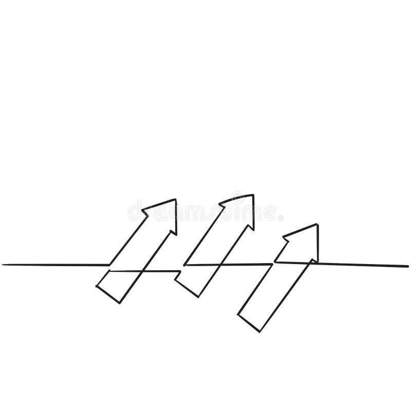 Continuous Line Drawing Arrows Stock Illustrations – 529 Continuous ...
