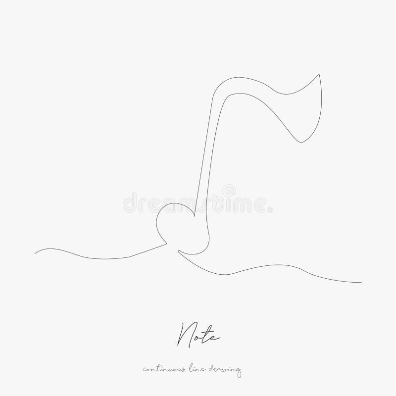 Continuous Line Drawing. Note. Simple Vector Illustration. Note Concept ...
