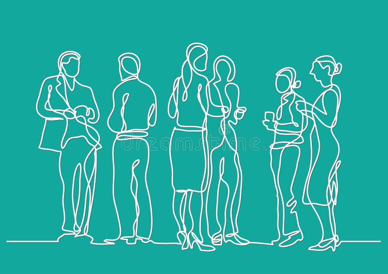 Continuous Line Drawing Office Party Stock Illustrations – 26 ...