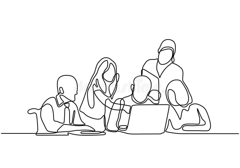 Group of Office Worker Discussing a Project. Concept of Team Work ...