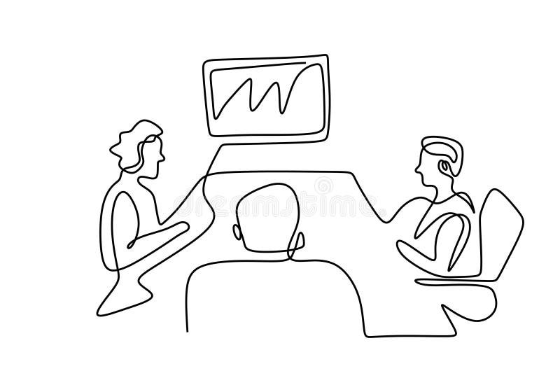 Group of Office Worker Discussing a Project. Concept of Team Work ...