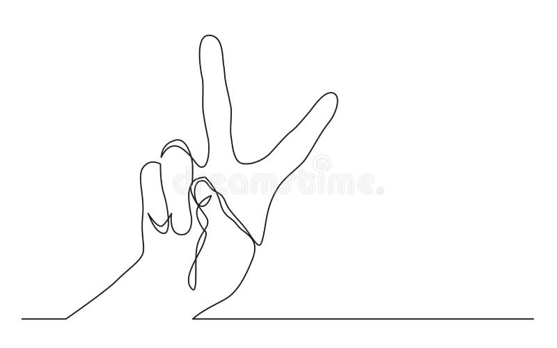 Victory One Line Drawing Stock Illustrations – 1,110 Victory One Line ...