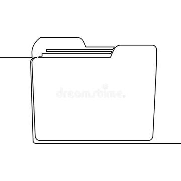 File Folder Line Drawing Stock Illustrations – 1,786 File Folder Line ...