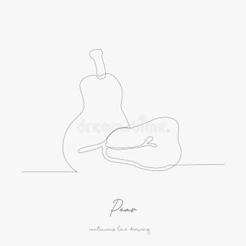Continuous Line Drawing Pear Stock Illustrations – 430 Continuous Line ...