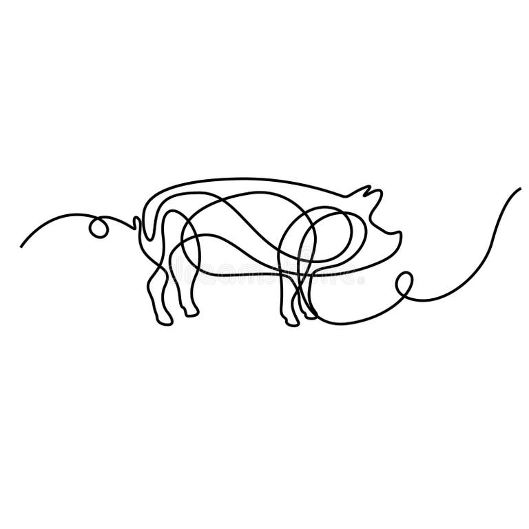 Pig Line Drawing Stock Illustrations – 11,363 Pig Line Drawing Stock ...
