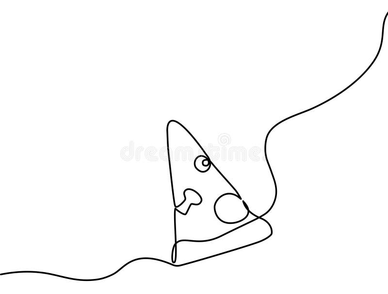 Continuous Line Drawing of Pizza Food.Vector Illustration Stock Vector ... Continuous Line Drawing of Pizza Food.Vector Illustration Stock Vector ...