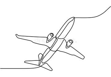 Aeroplane Line Drawing Stock Illustrations – 3,994 Aeroplane Line ...