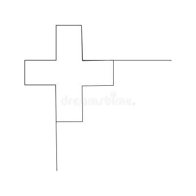 Line Drawing Simple Cross Stock Illustrations – 7,583 Line Drawing ...