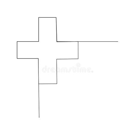 Line Drawing Simple Cross Stock Illustrations – 7,583 Line Drawing ...